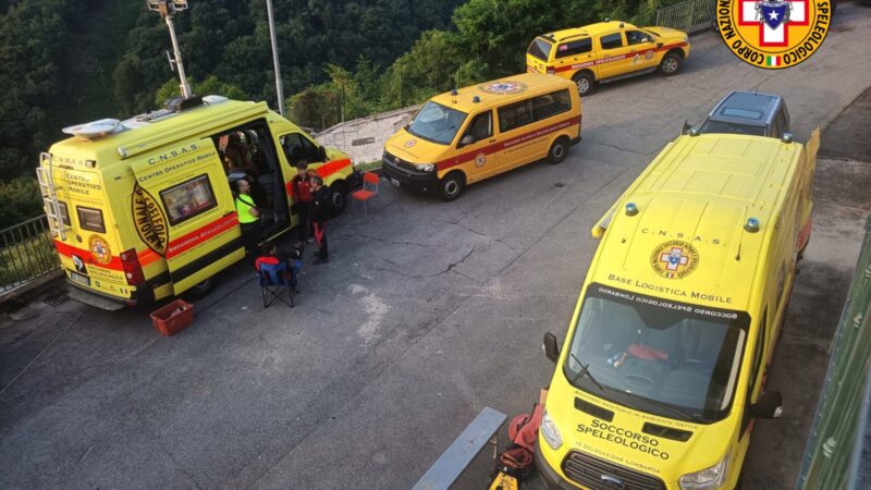 Recuperata la speleologa ferita nella grotta di "Bueno Fonteno"